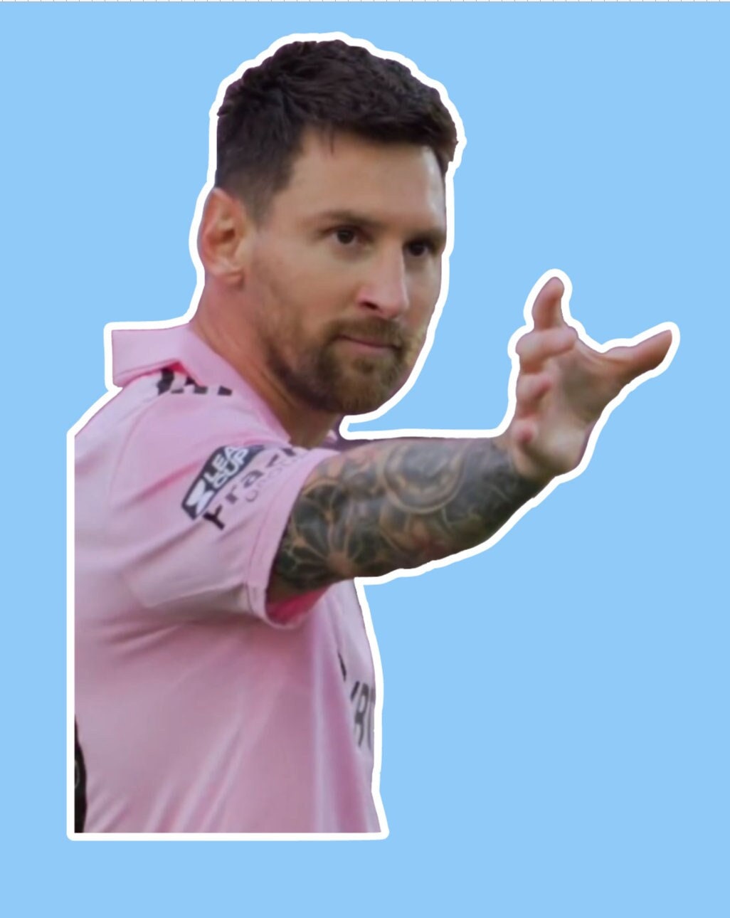 Lionel Messi Inter Miami CF Sticker Decal - Etsy
