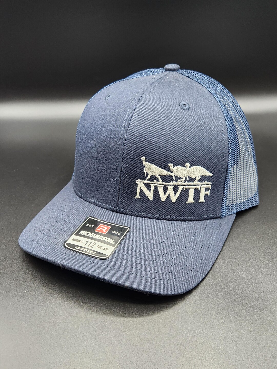 NWTF Hat! Richardson 112 Trucker Cap. Navy Blue With Classic NWTF ...