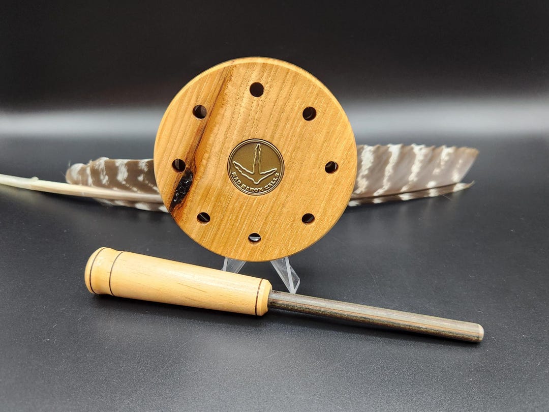 Mad Baron Calls Hickory Turkey Pot Call and Striker. Hand Made Turkey ...