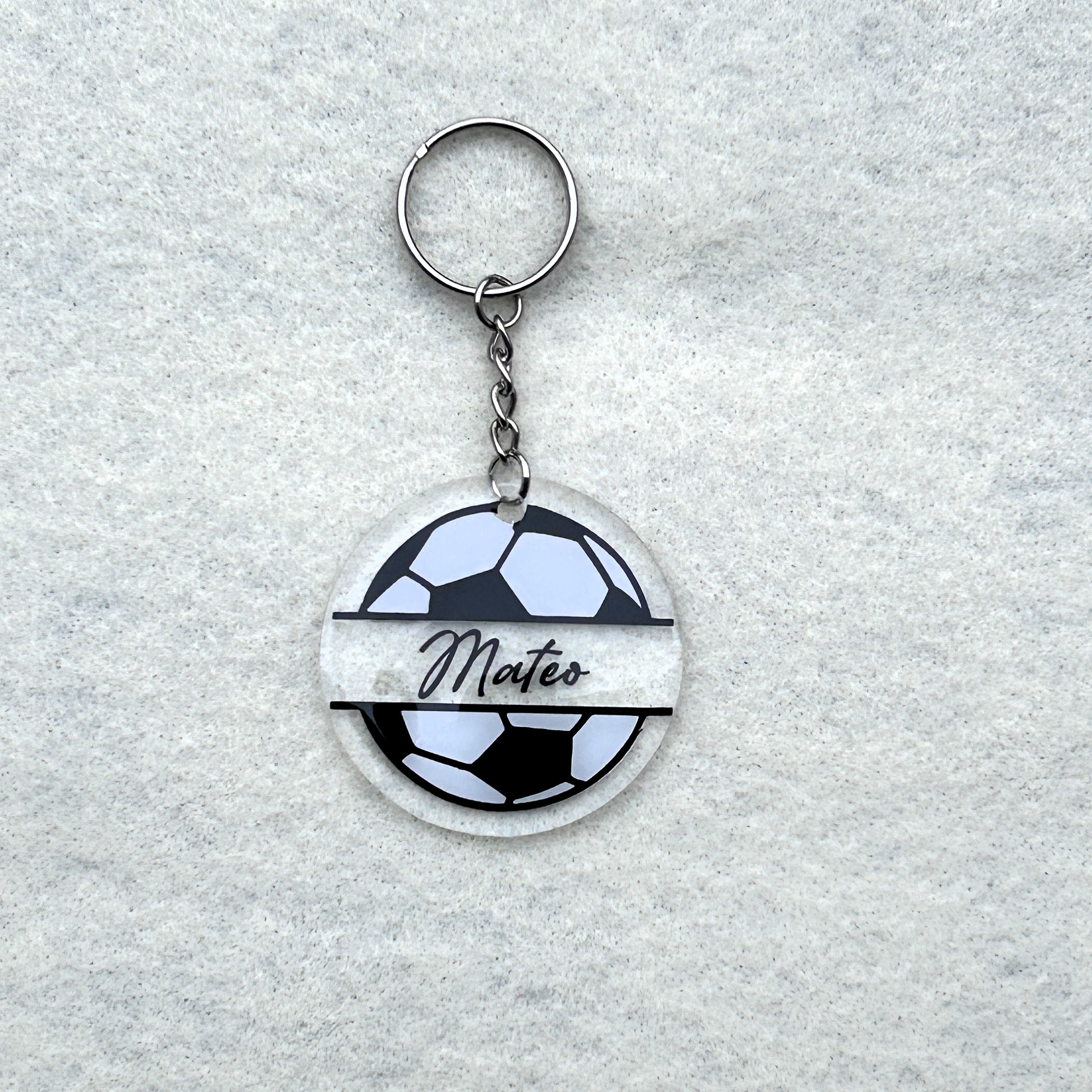 Personalized Soccer Ball Keychain, Custom Soccer Keychain/bag Tag - Etsy