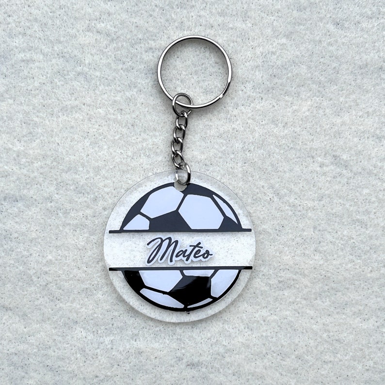 Personalized Soccer Ball Keychain, Custom Soccer Keychain/bag Tag ...