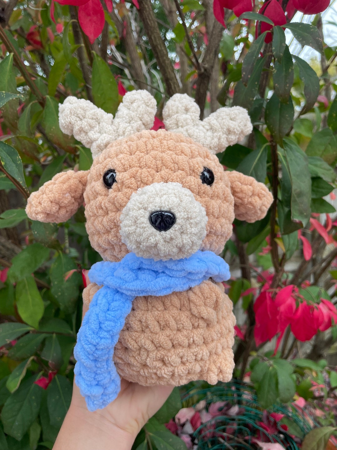 Hand-made Plushie Reindeer - Etsy