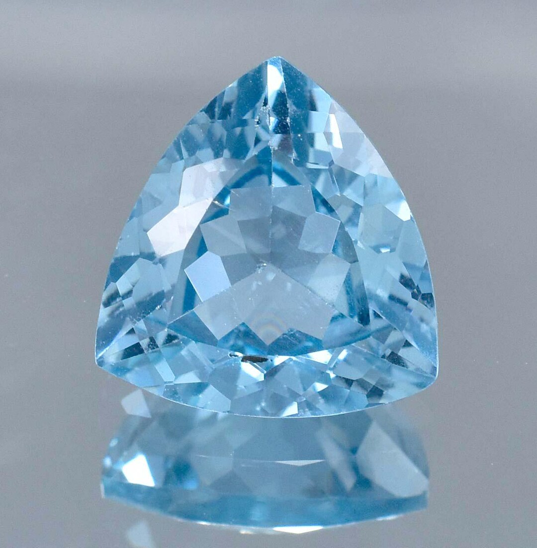 Rare Natural Flawless Namibia Jeremejevite Trillion Cut Loose Gemstone ...