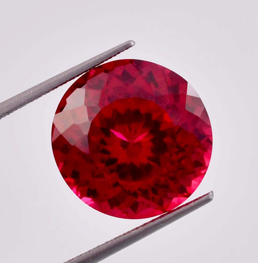 13.80 Ct Natural Burmese Red Painite Round Cut Loose Gemstone GIT ...