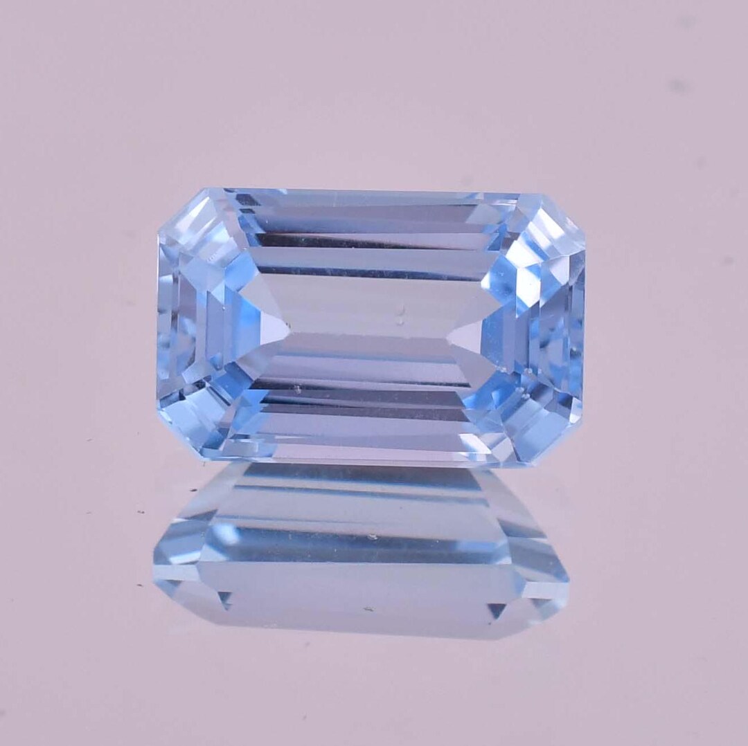 Rare Natural Flawless Namibia Jeremejevite Emerald Cut Loose Gemstone ...