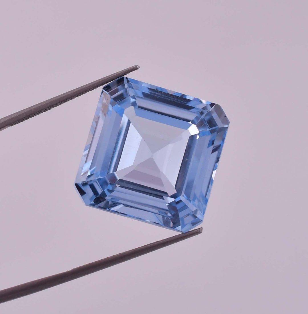 Rare Natural Flawless Namibia Jeremejevite Square Cut Loose Gemstone ...