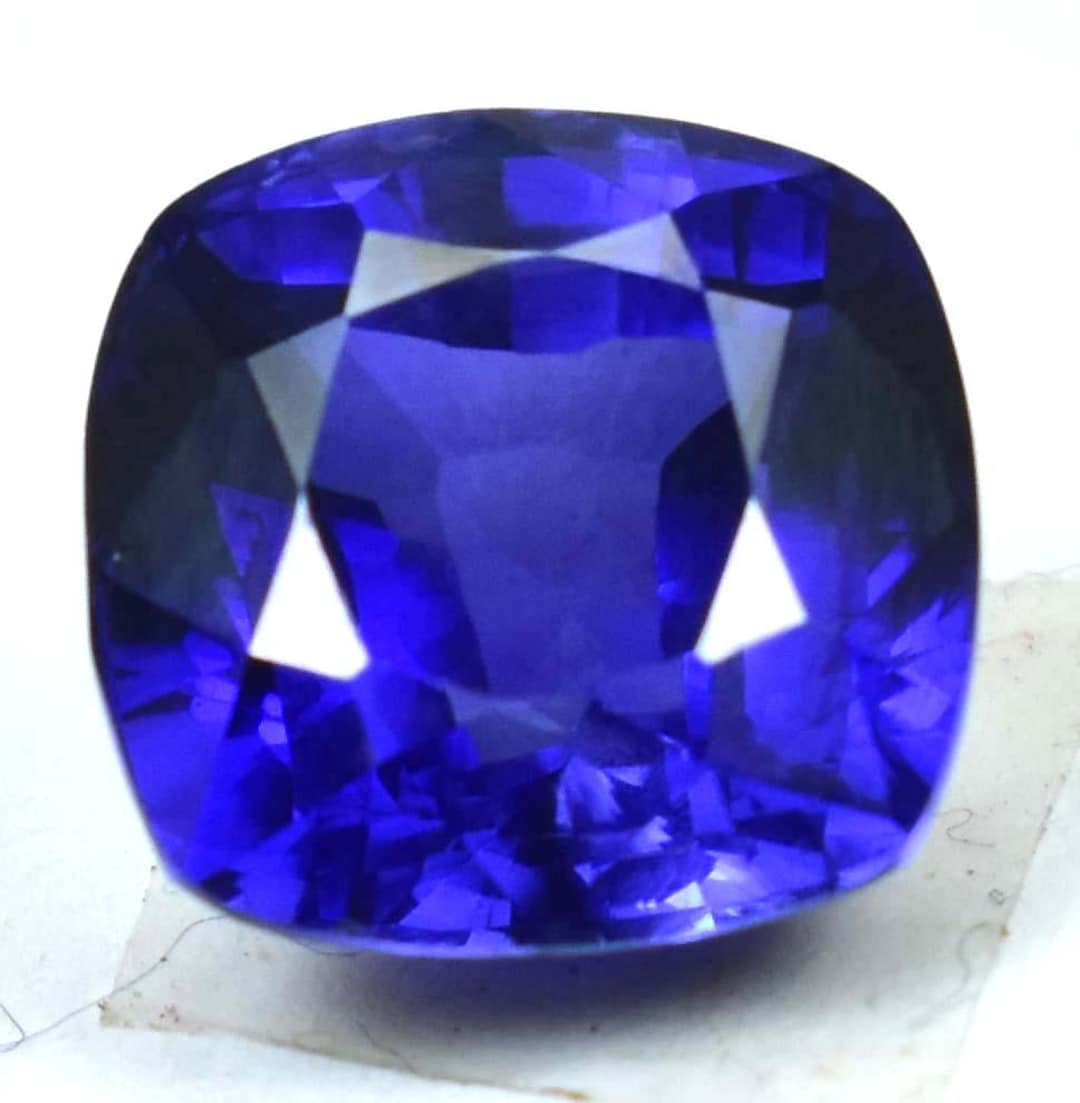 Rare Natural Royal Blue Ceylon Sapphire Cushion Cut Loose Gemstone GIT ...