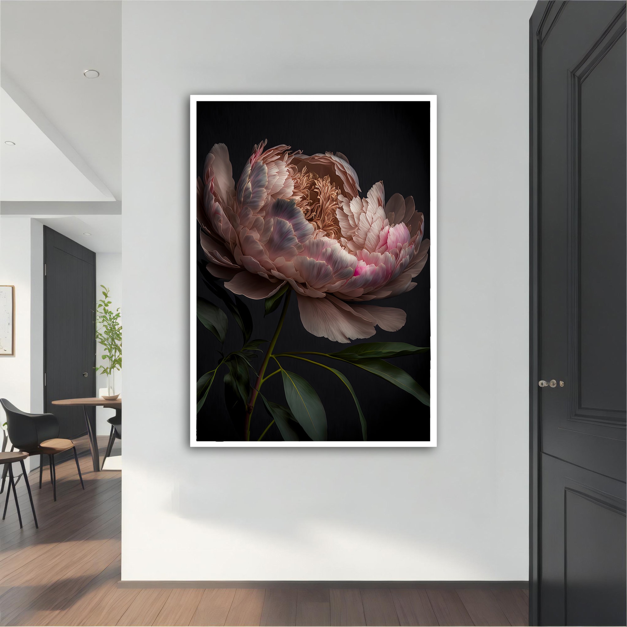 Pink Flower Canvas Art Flower Wall Artwall Art Canvas Art - Etsy