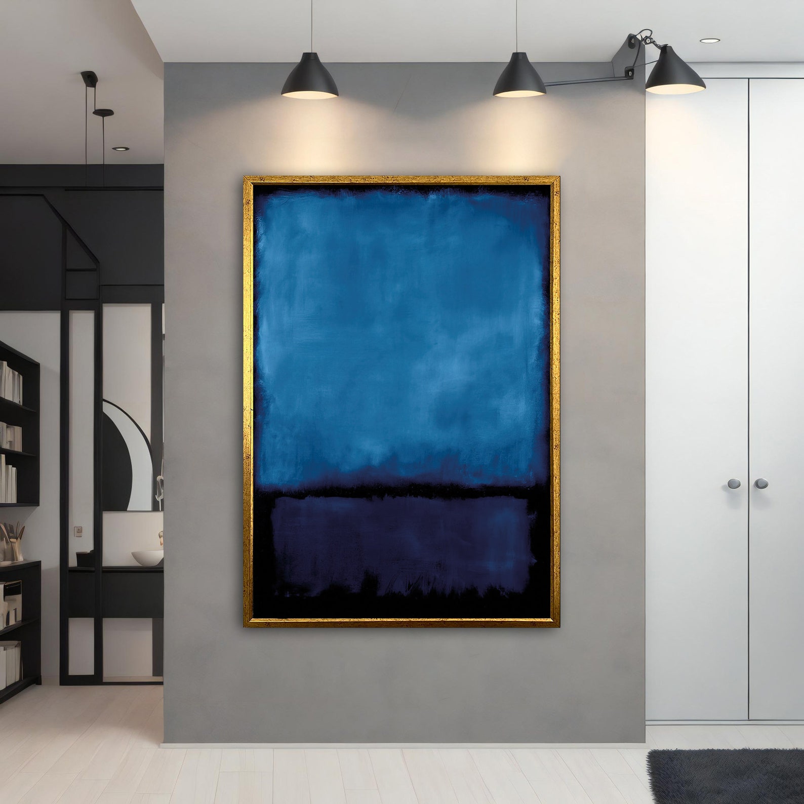 Mark Rothko Blue Canvas Art, Mark Rothko Colored Wall Art, Art ...