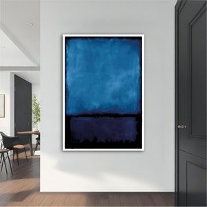 Mark Rothko Blue Canvas Art, Mark Rothko Colored Wall Art, Art ...