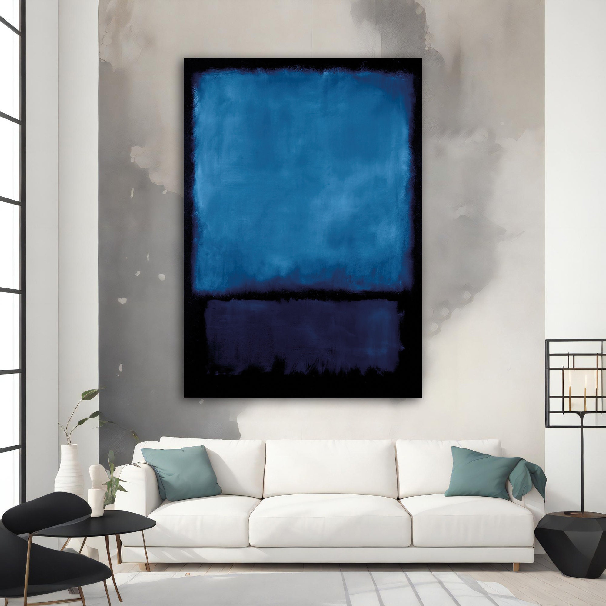 Mark Rothko Blue Canvas Art, Mark Rothko Colored Wall Art, Art ...