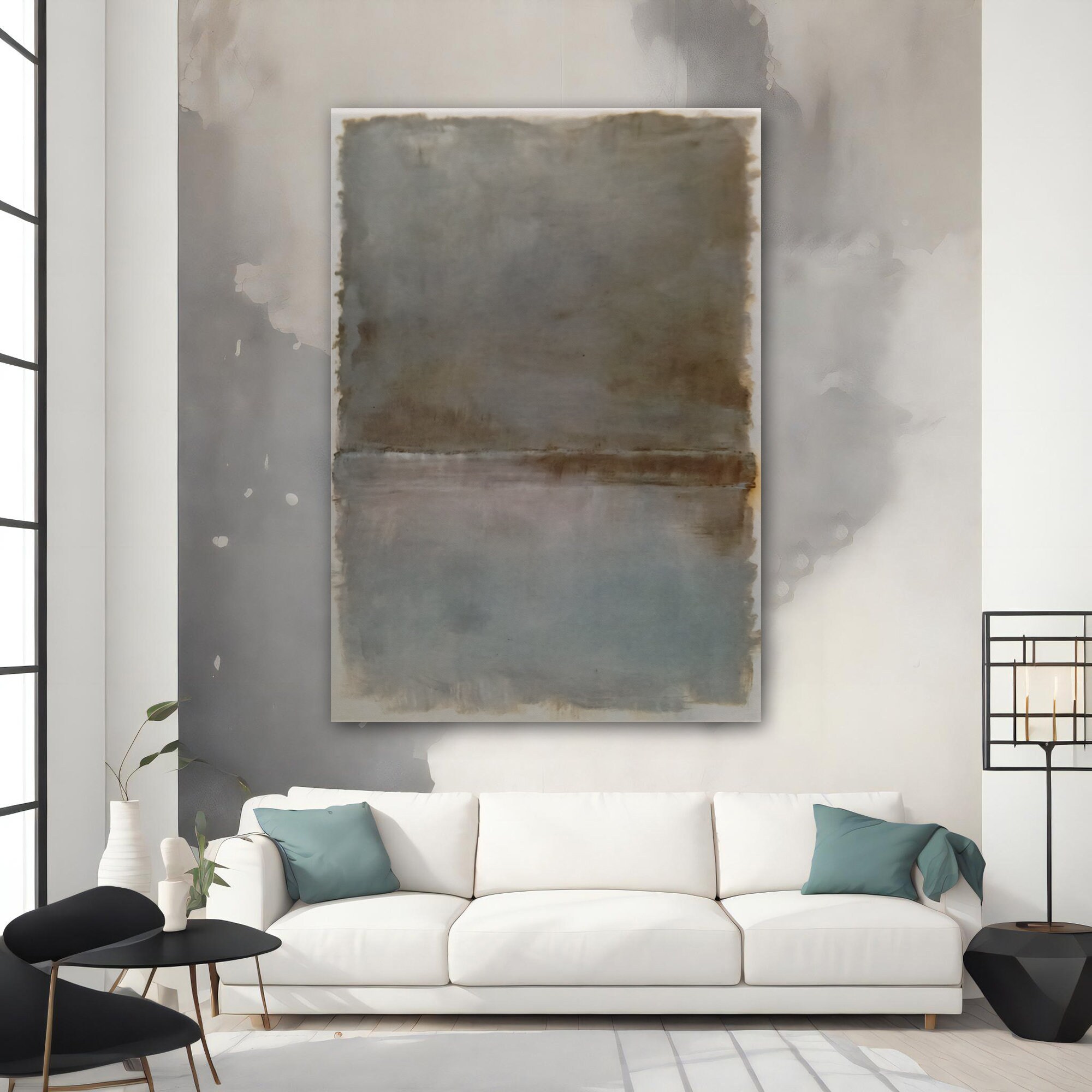 Mark Rothko Grey Canvas Art, Mark Rothko Colored Wall Art, Art ...