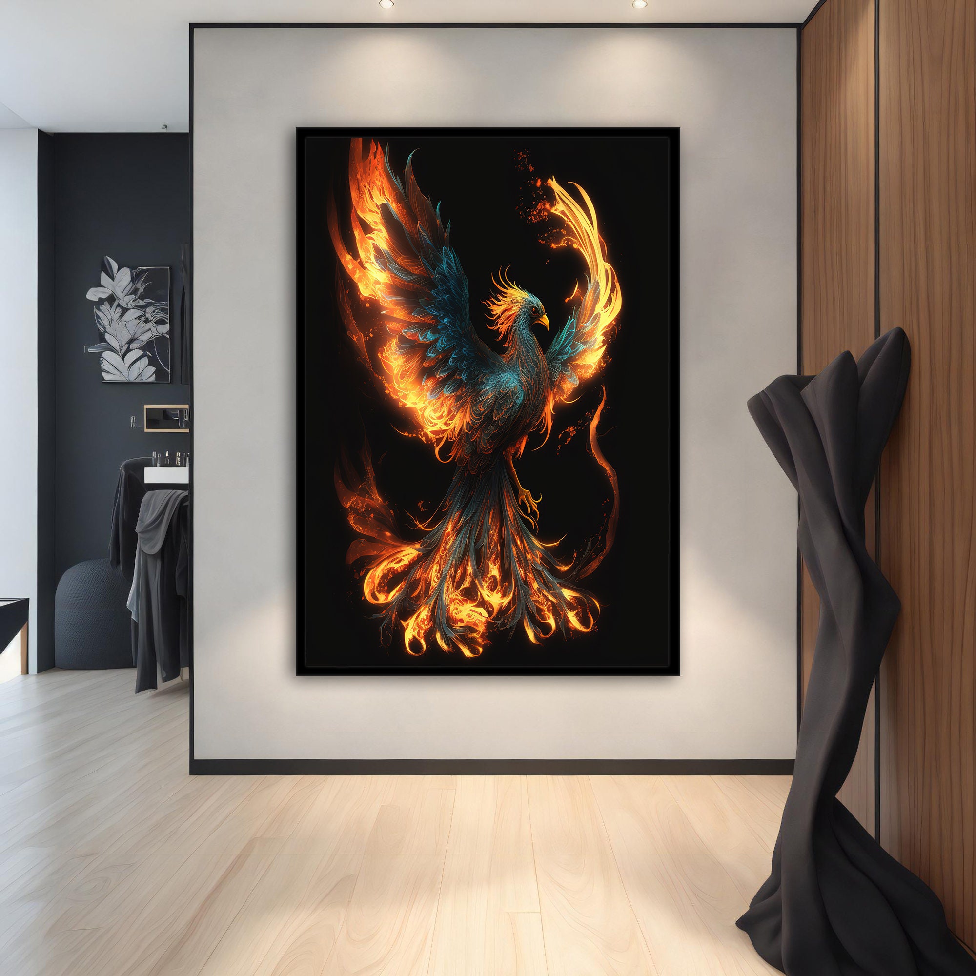 Phoenix Canvas Painting, Phoenix Poster, Phoenix Wall Art, Phoenix Art ...