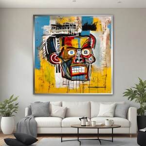 Colorful Man Graffiti Art, Pop Art Man Canvas Print , Colorful Man ...