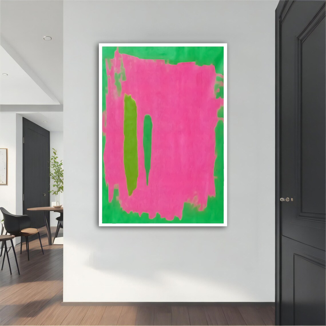 Mark Rothko Pink and Green Canvas Art, Mark Rothko Colored Wall Art ...