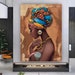 African Woman Canvas Art, African Wall Decor, Black Woman Canvas Print, Ethnic Woman Painting ...