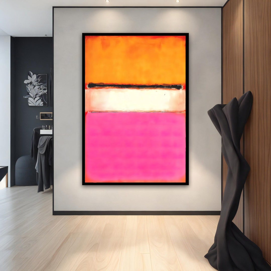Mark Rothko Pink Canvas Art, Mark Rothko Colored Wall Art, Art ...