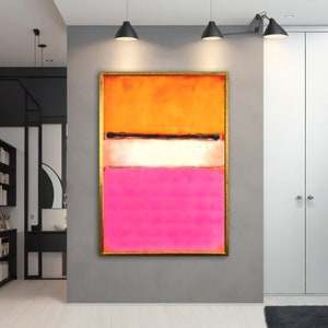 Mark Rothko Pink Canvas Art, Mark Rothko Colored Wall Art, Art ...