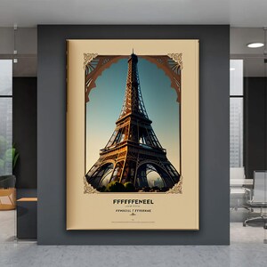 Paris Eiffel Tower Canvas Art, Eiffel Tower Wall Art, Eiffel Tower View ...