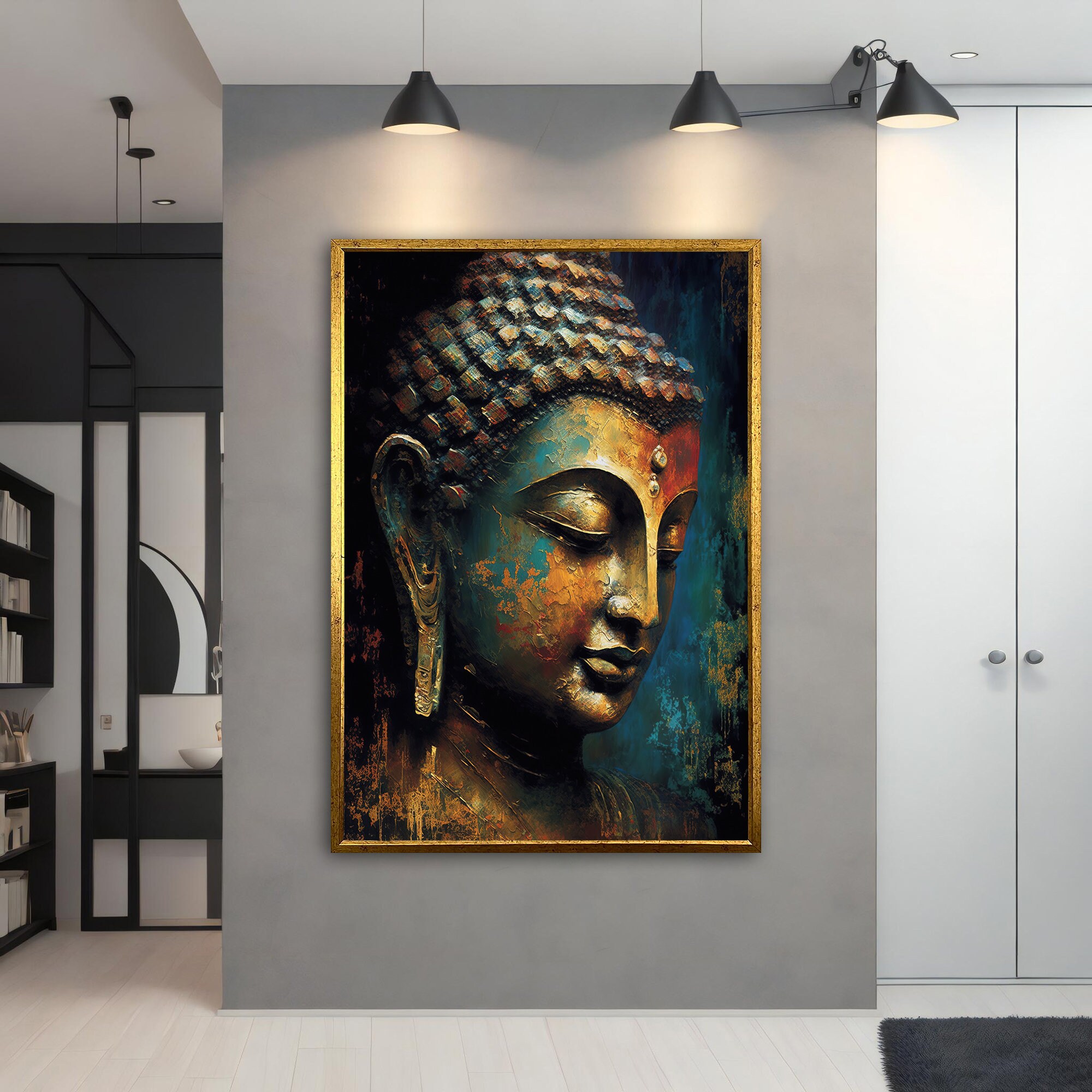 Buddha Canvas, Buddha Poster, Wall Art Canvas Design, Ready to Hang ...