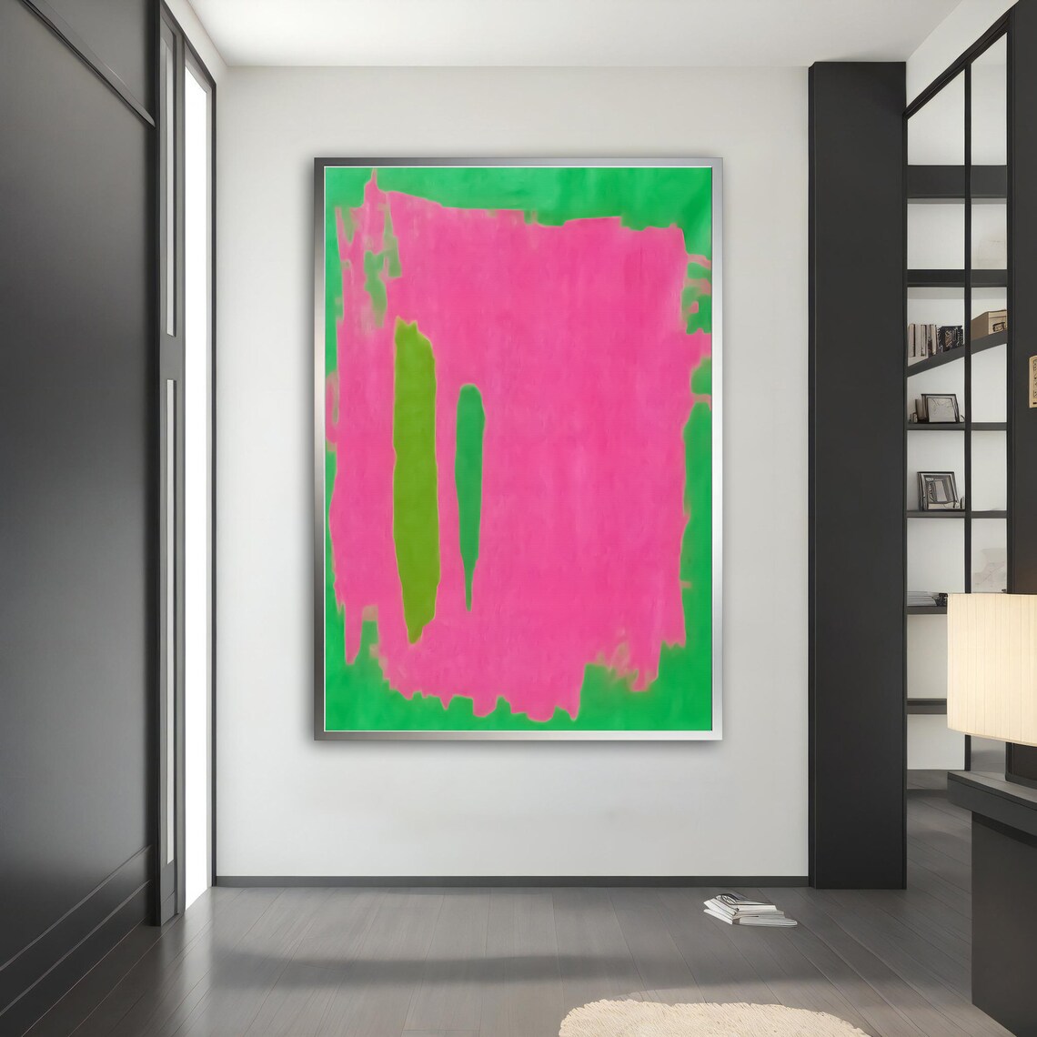 Mark Rothko Pink and Green Canvas Art, Mark Rothko Colored Wall Art ...