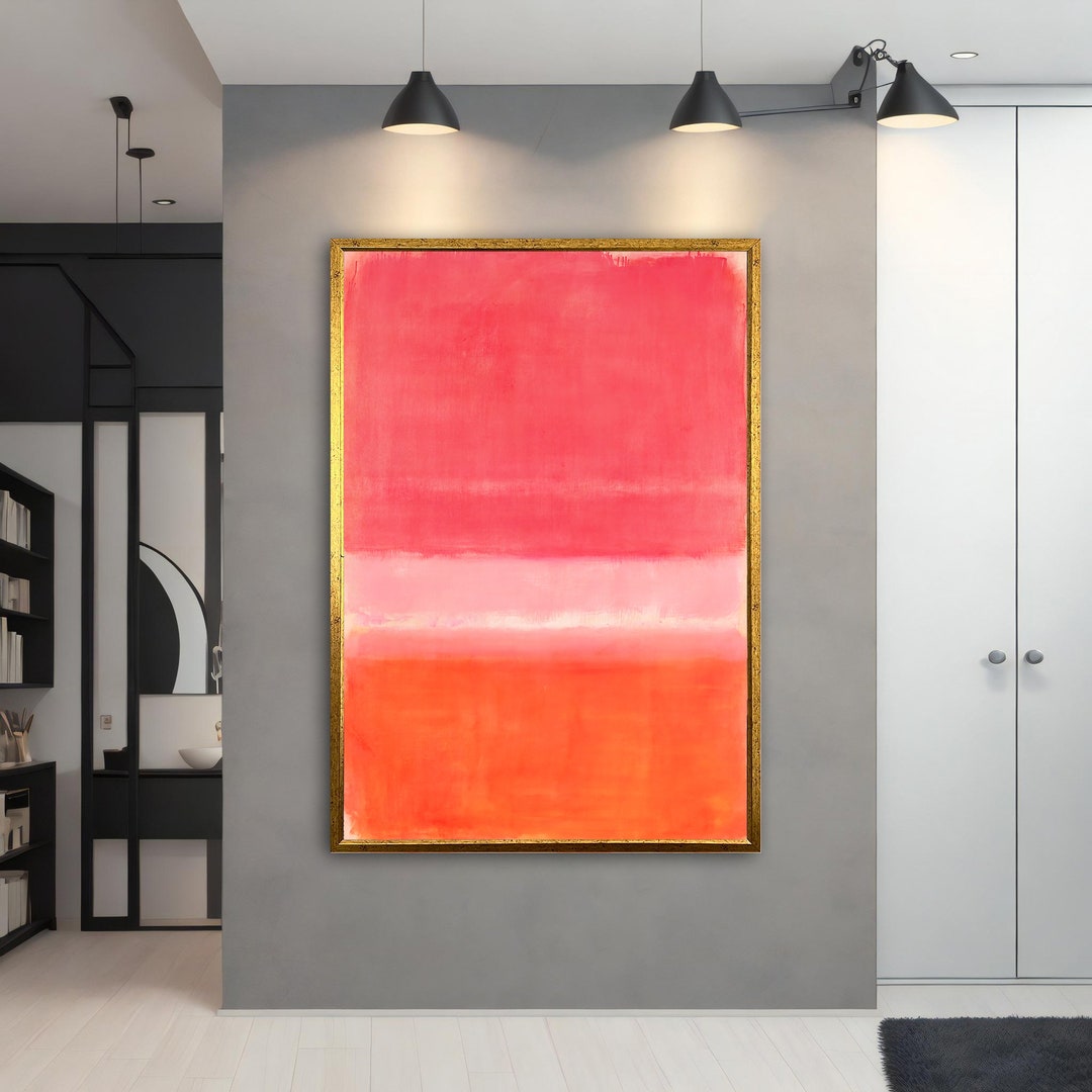 Mark Rothko Pink Canvas Art, Mark Rothko Colored Wall Art, Art ...