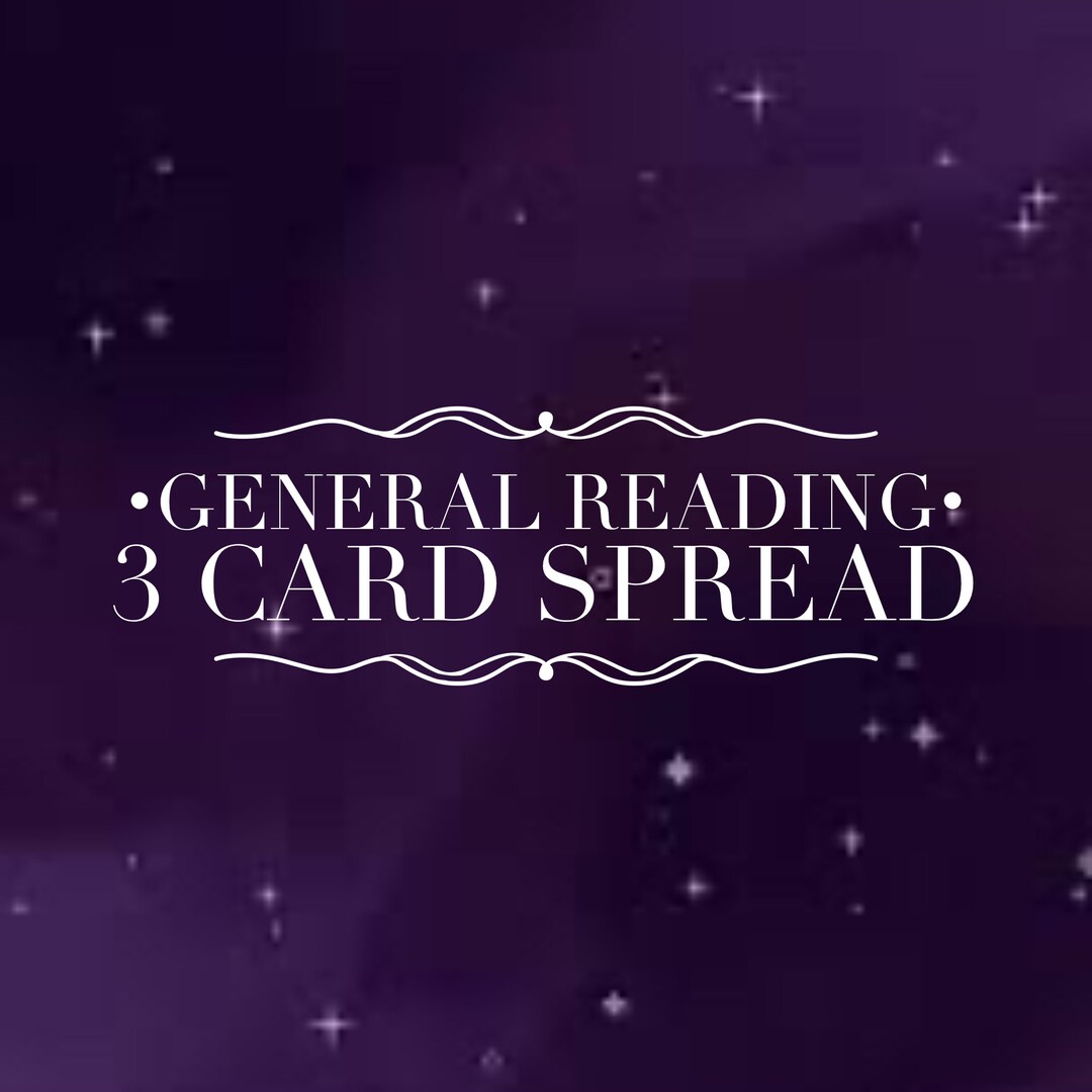General Reading - 3 Card Spread - Etsy
