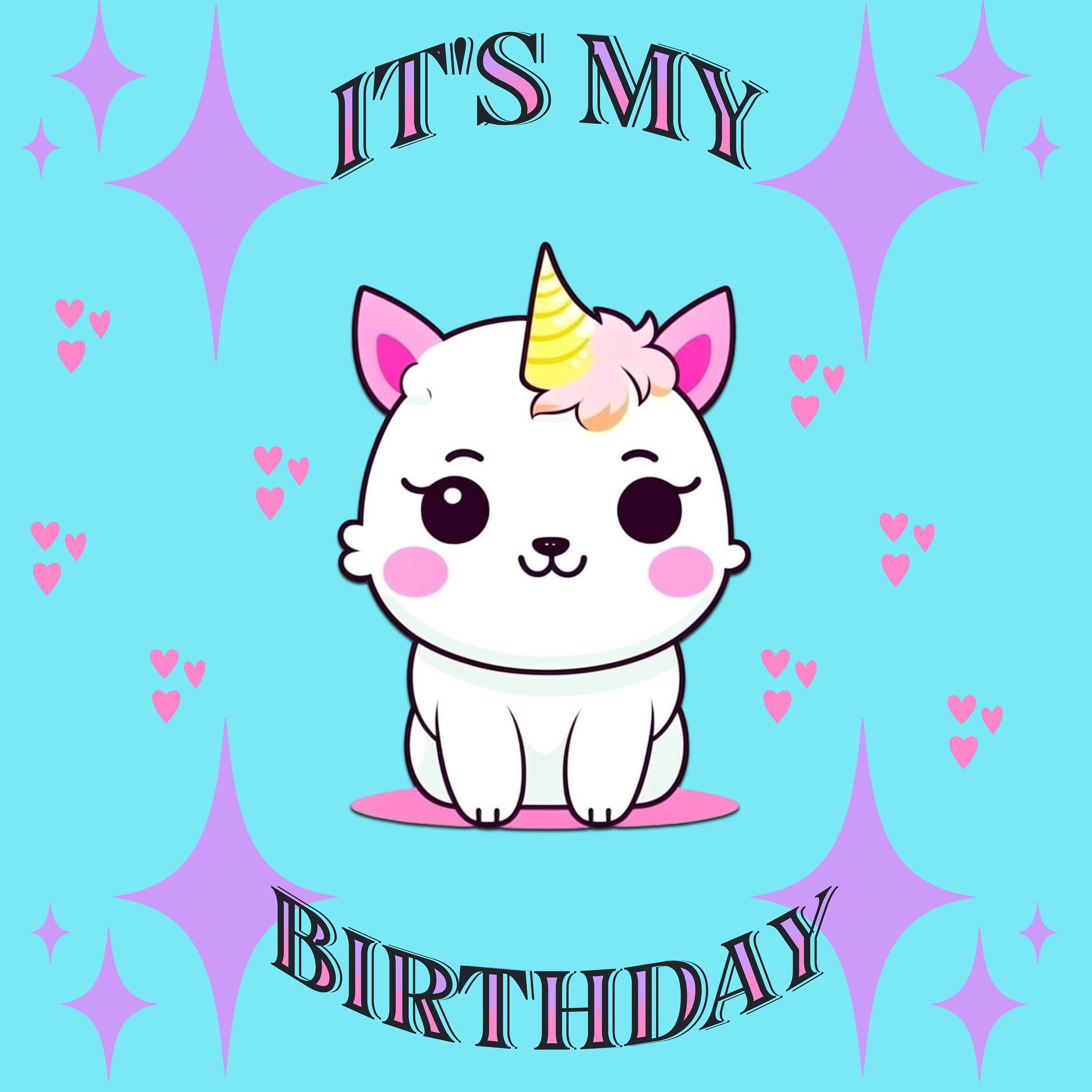 Puppycorn Invitation Printable - Etsy