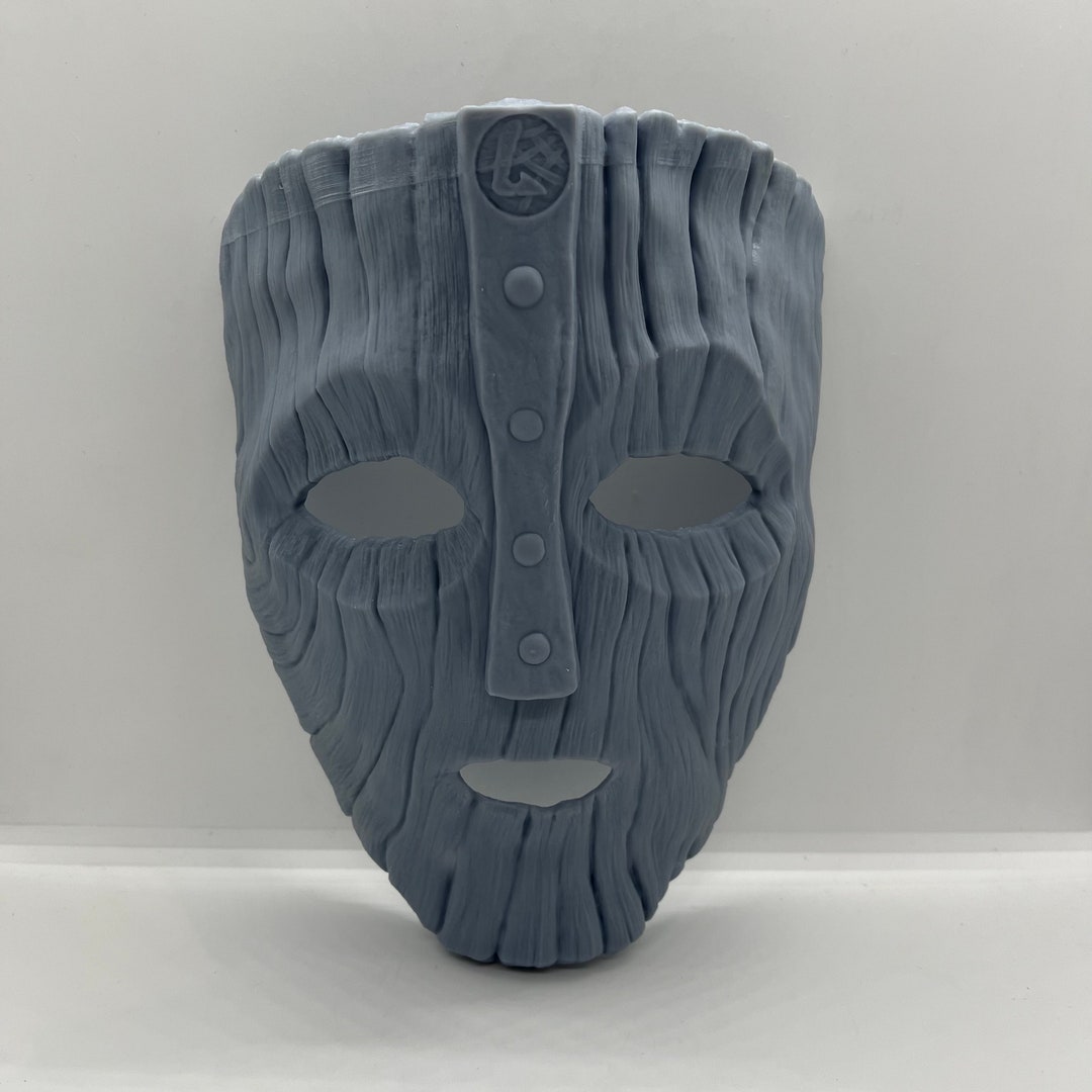 Loki 3d Printed Painted the Mask Replica Film Prop Resin Grey 22cm - Etsy
