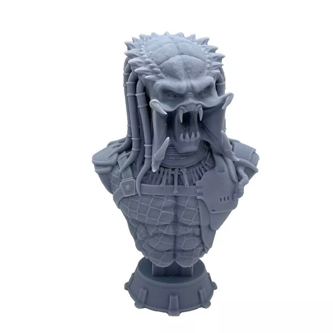 Predator Bust 3D Printed Model Action Figure 16 Cm Unpainted Model ...
