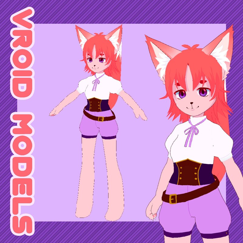 Vroid Female Model - Etsy