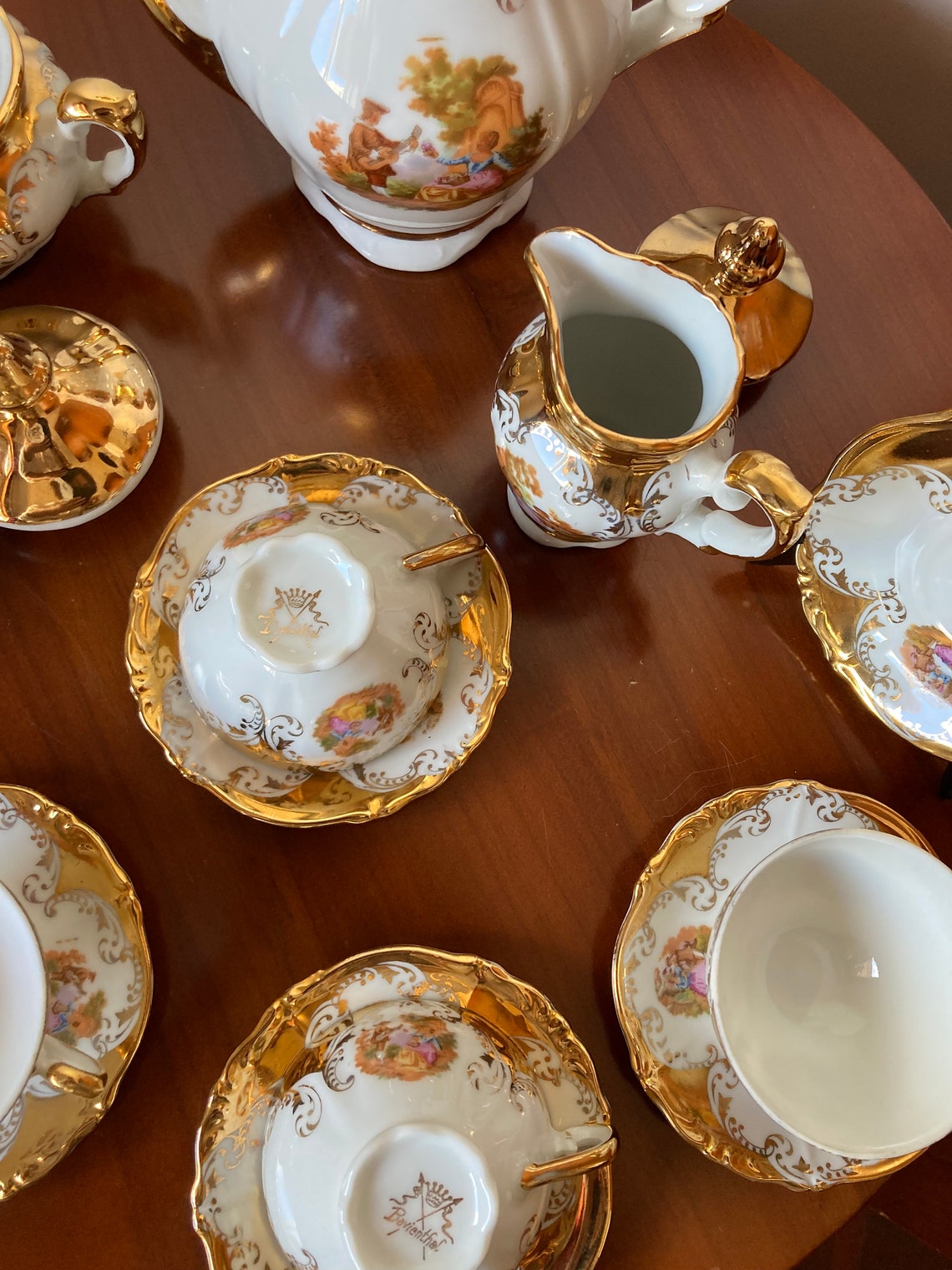 Antique Porcelain Gold Bavaria Coffee Set - Etsy