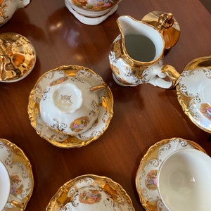 Antique Porcelain Gold Bavaria Coffee Set - Etsy
