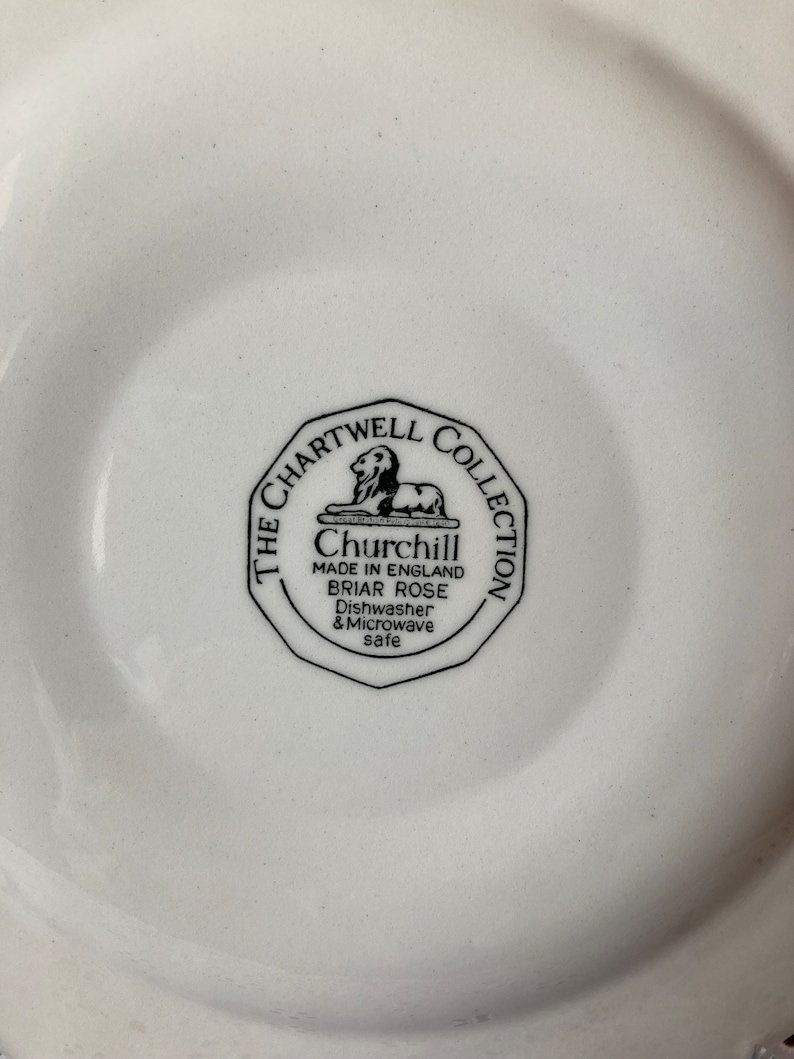 Dinner Plate Chartwell Collection Churchill Briar Rose - Etsy