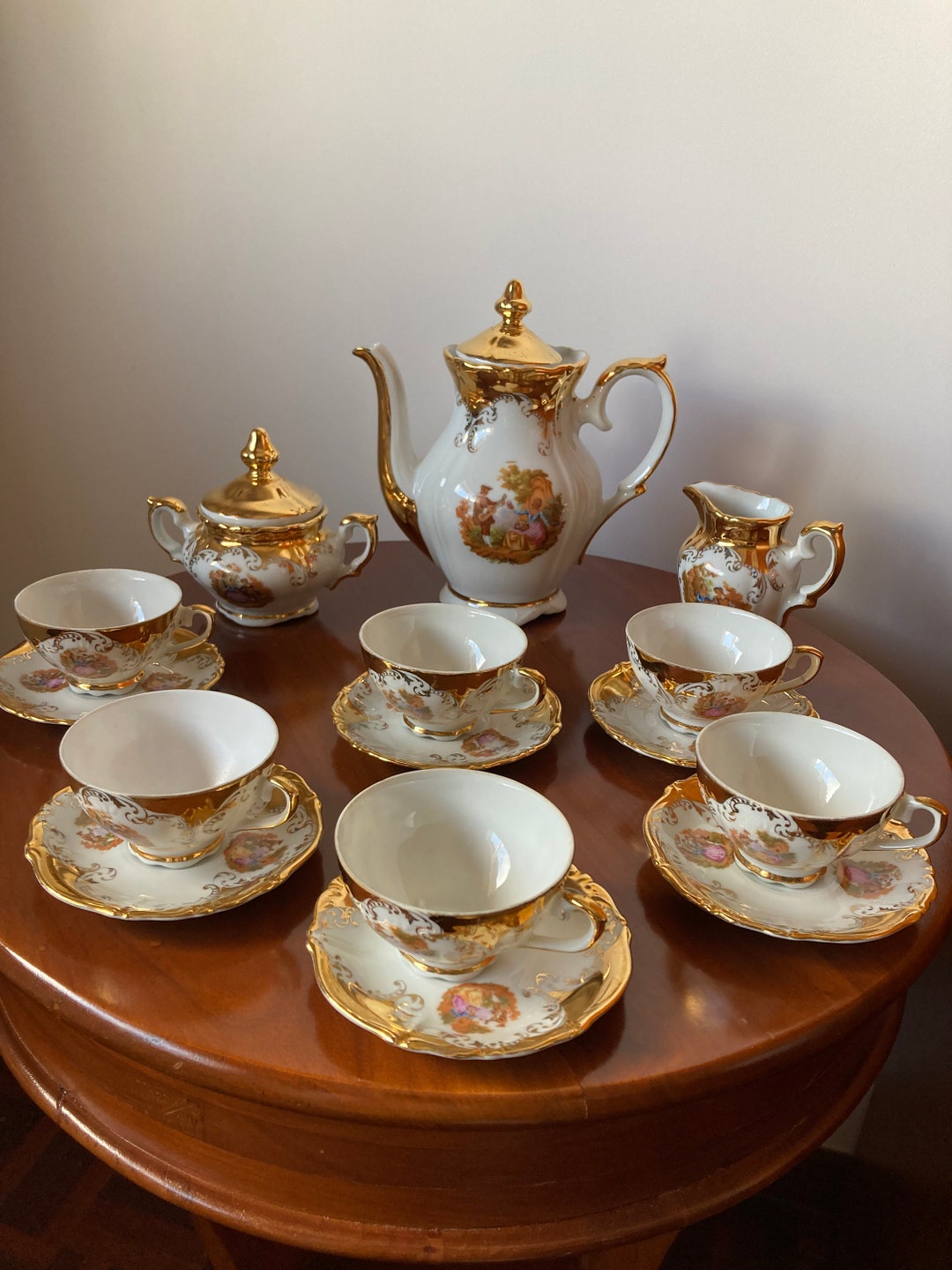 Antique Porcelain Gold Bavaria Coffee Set - Etsy