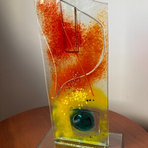 Glass Art Vase the Four Elements - Etsy