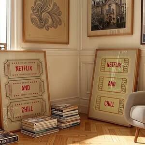 Retro Movie Ticket Wall Art - Funny Printable Decor - New Home Gift ...