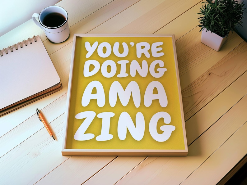 Print, Inspirational Wall Art, Motivational Quote Poster, Positive ...