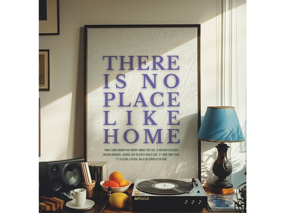 Home Typography Posters, Home Quote Print, Home Entrance Wall Art ...