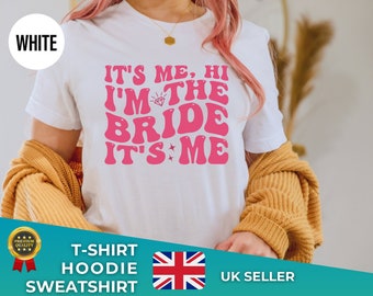 It's Me Hi, I'm the Bride, It's Me, Retro Bride Shirt, Trendy Aesthetic ...