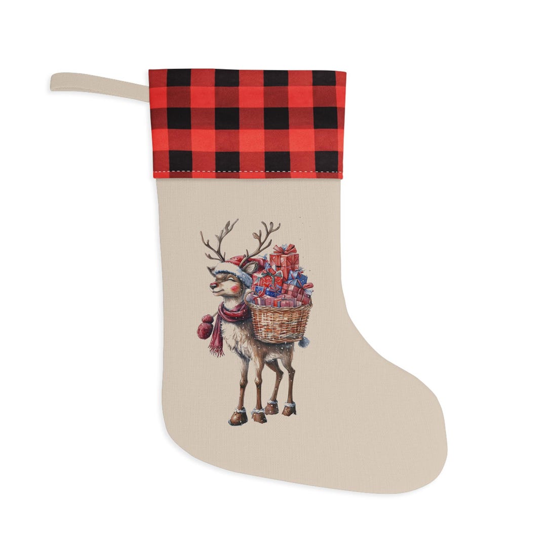Vintage Christmas Character Christmas Stocking Raindeer - Etsy