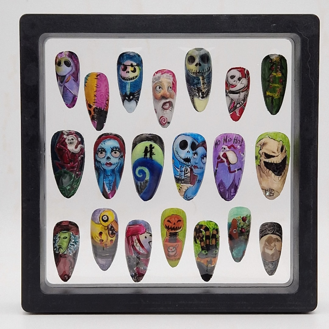 Nail Art Tim Burton Nightmare Before Christmas X20 - Etsy