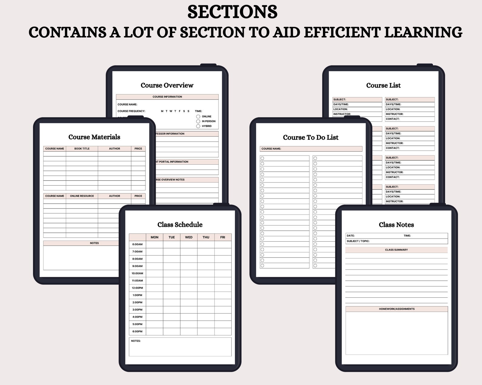 Printable 2024 Student Bundle Planner, Study Planner Bundle, Academic ...