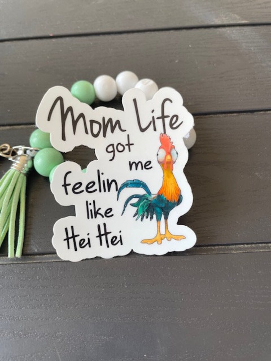Moana Hei Hei Mom Life Laminated Vinyl Sticker - Etsy
