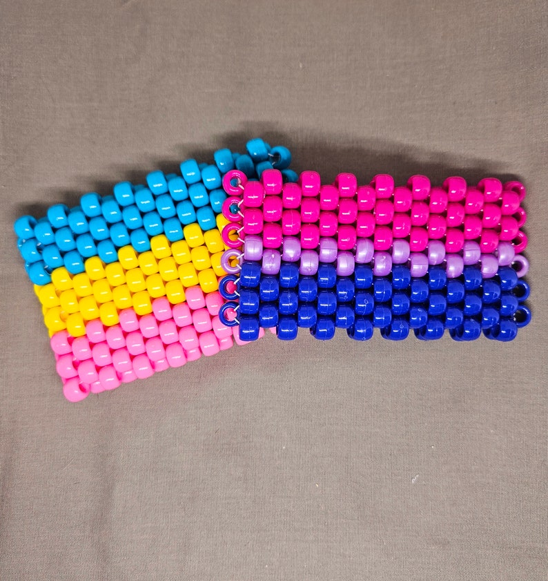 Pride Kandi Cuff Braclets, A Bold Beaded Kandi Accessory, Perfect Gift ...