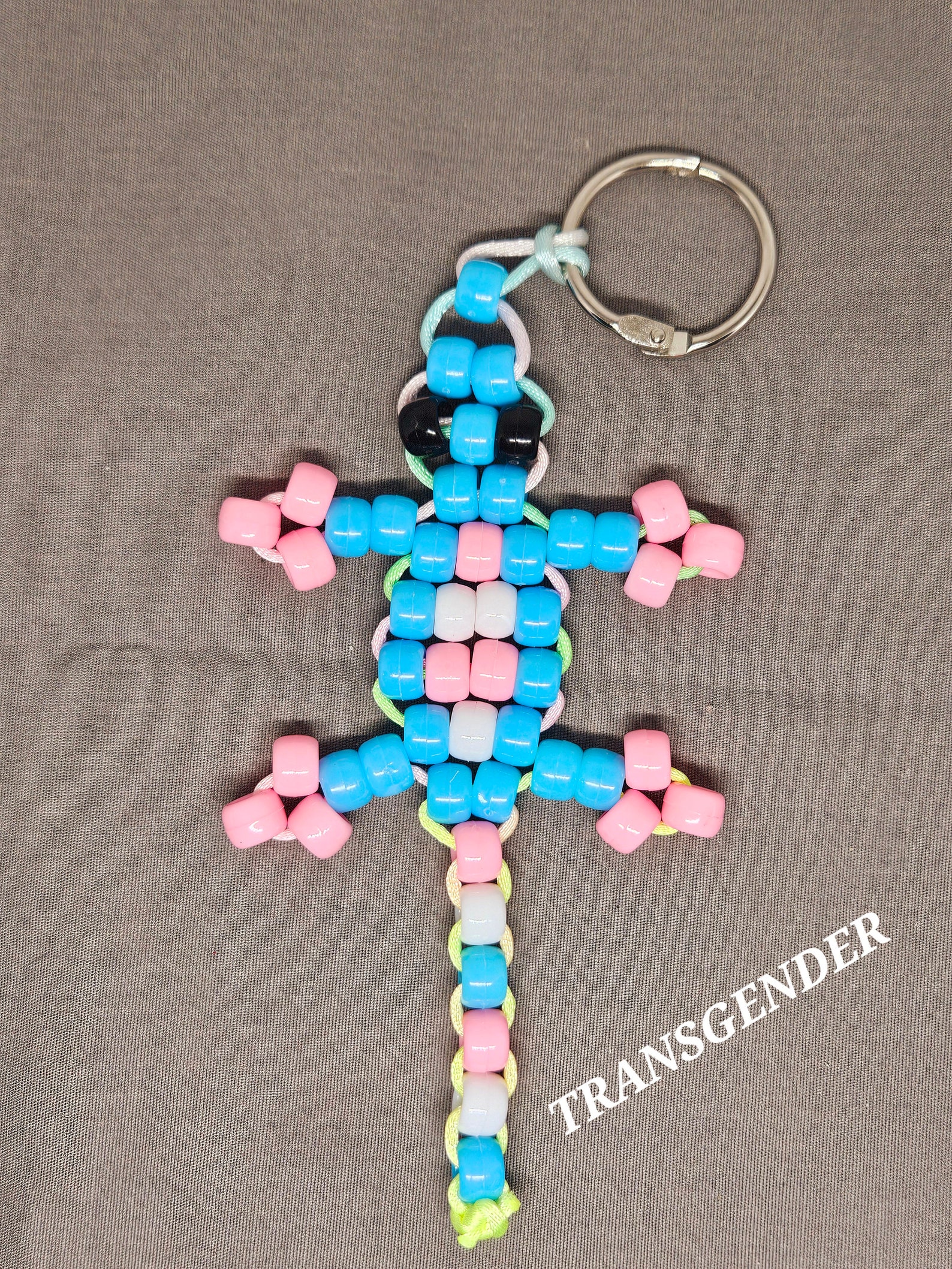 Pride Gecko Kandi Keychain, Handmade Beaded Kandi Accessory, Perfect ...