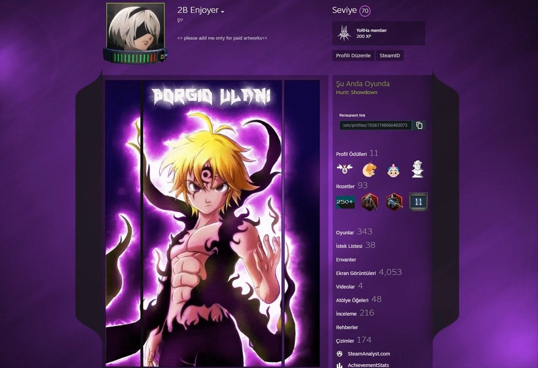 Demon Meliodas - Premium Steam Artwork - Etsy