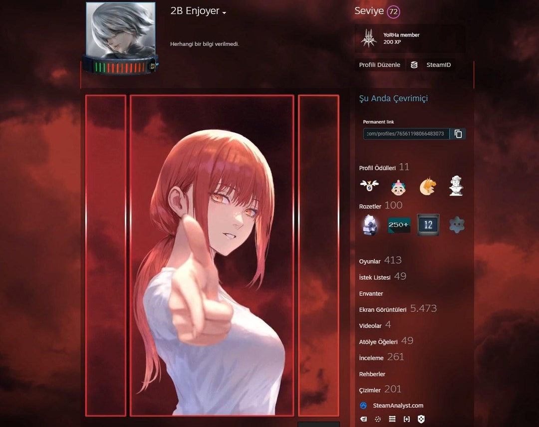 Makima - Premium Steam Artwork - Etsy