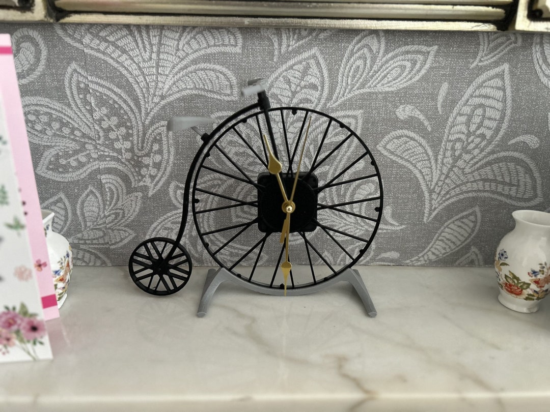 Penny Farthing Clock - 3D Printed - Unique Design - Free Standing Gift ...
