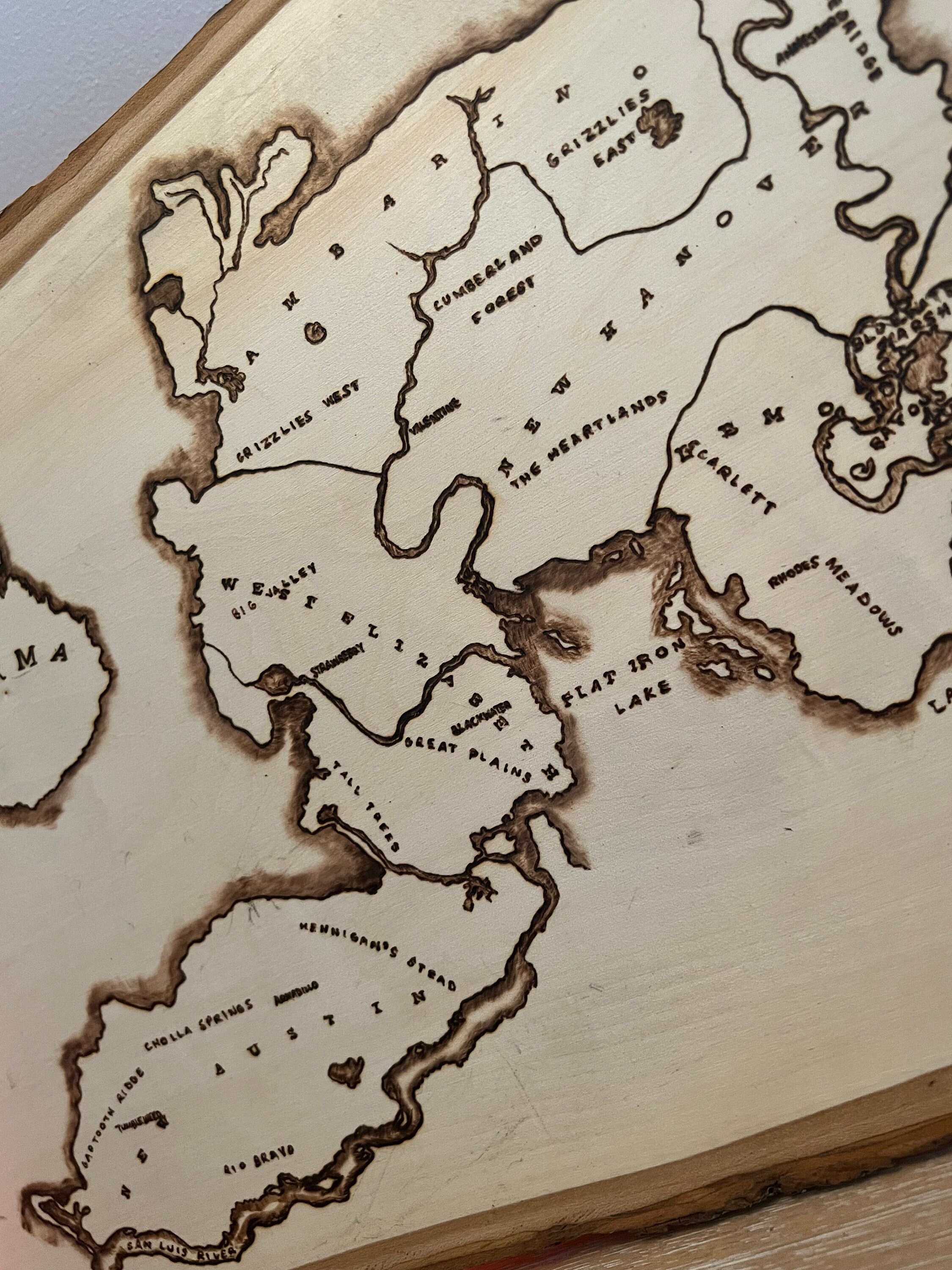 CUSTOM Video Game/movie Pyro Map - Etsy